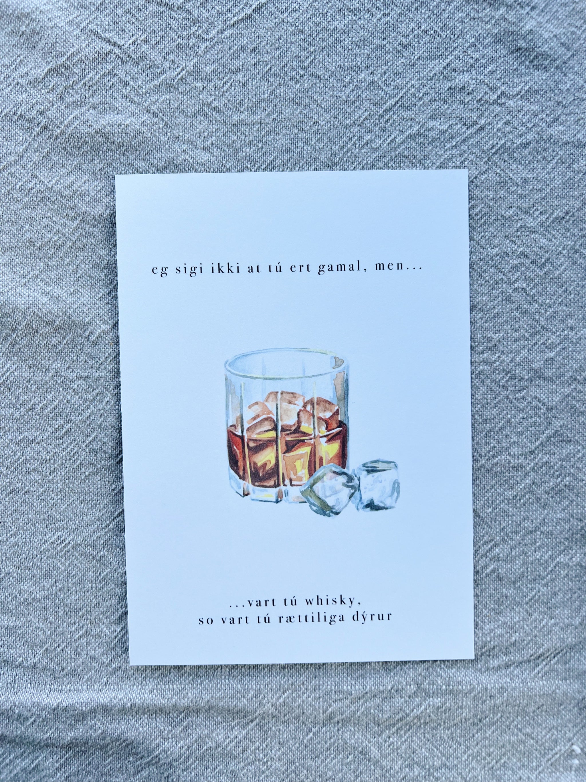 Eg sigi ikki at tú ert gamal, men..