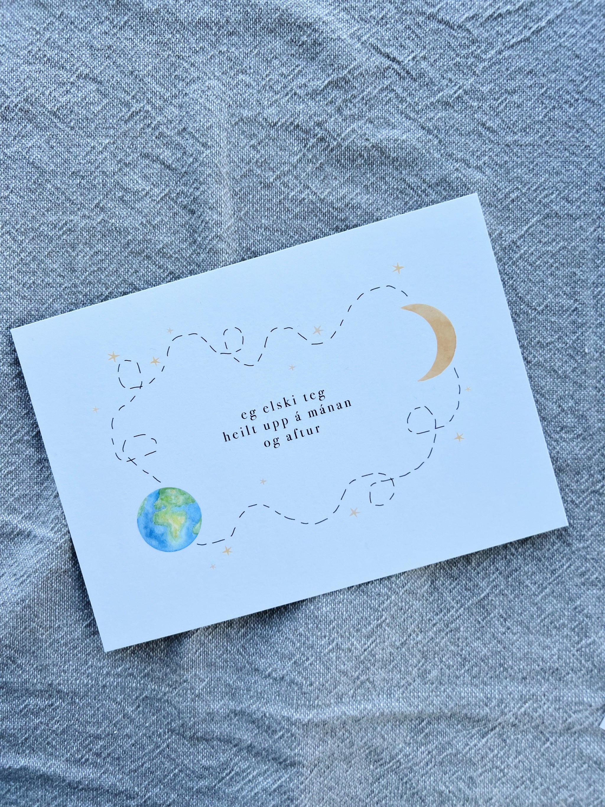 Elski teg upp á mánan og aftur