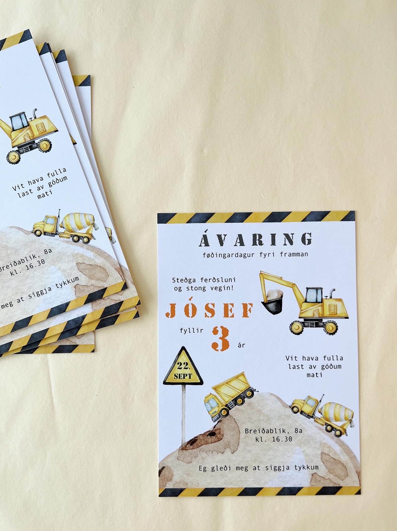 Innbjóðing - Arbeiðsøki