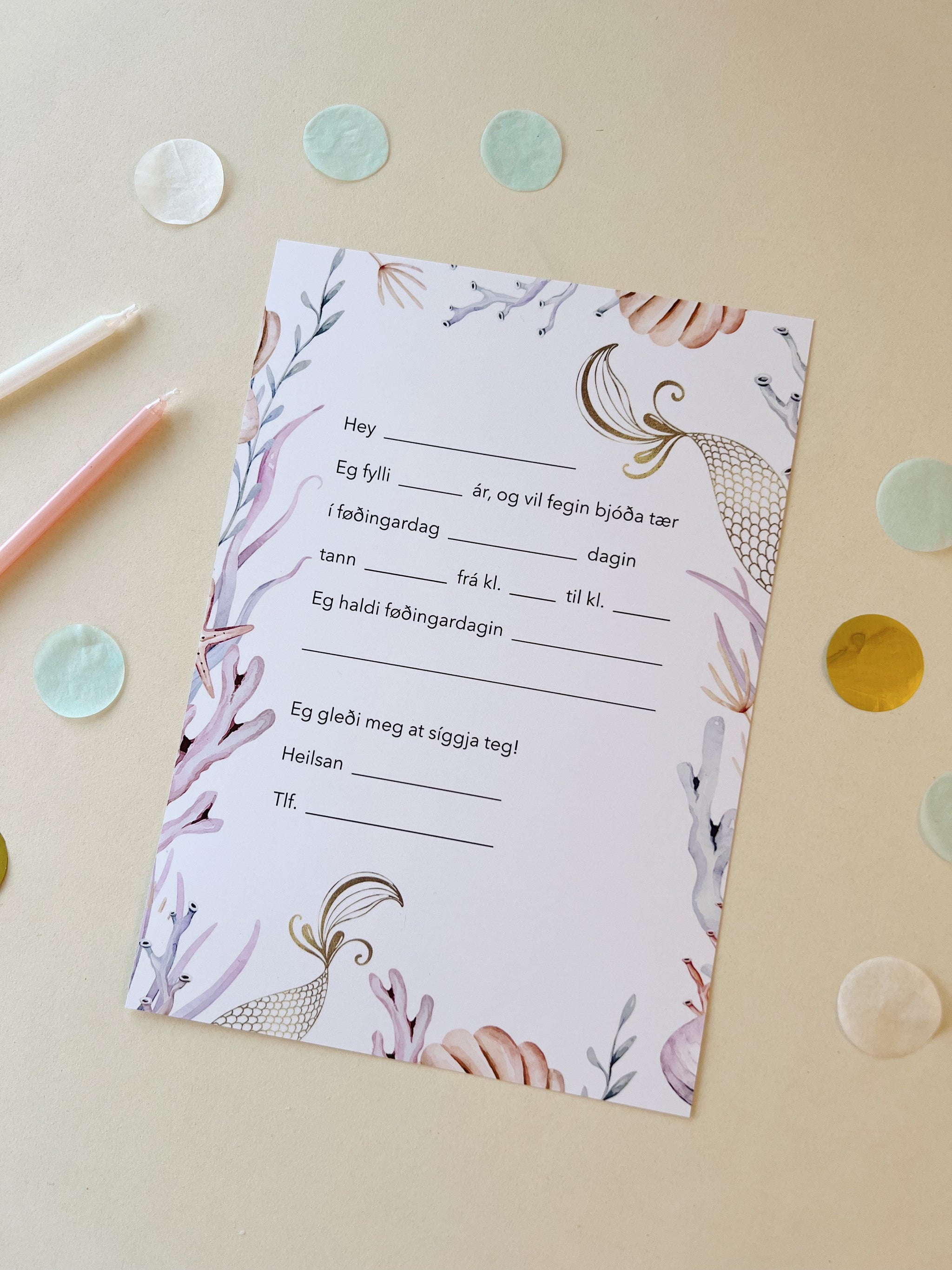 Innbjóðing - Havfrúgv