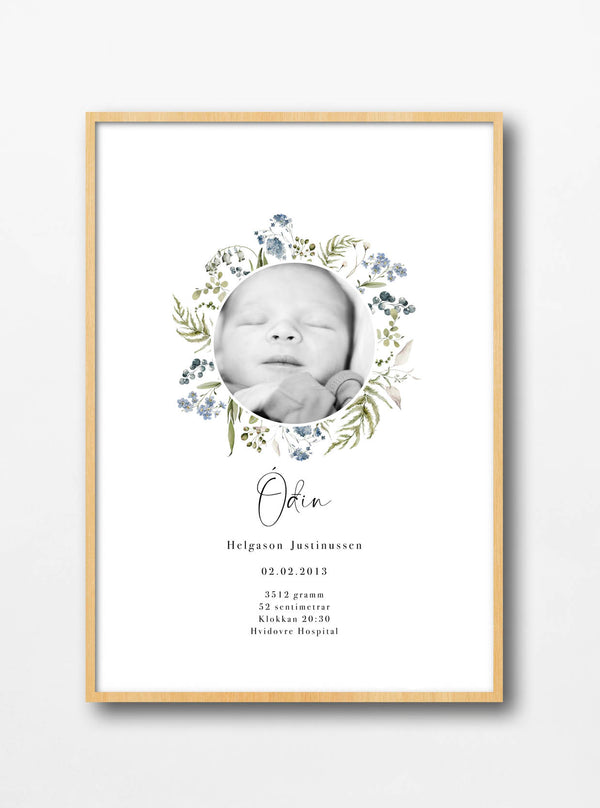 Bláar villar blómur